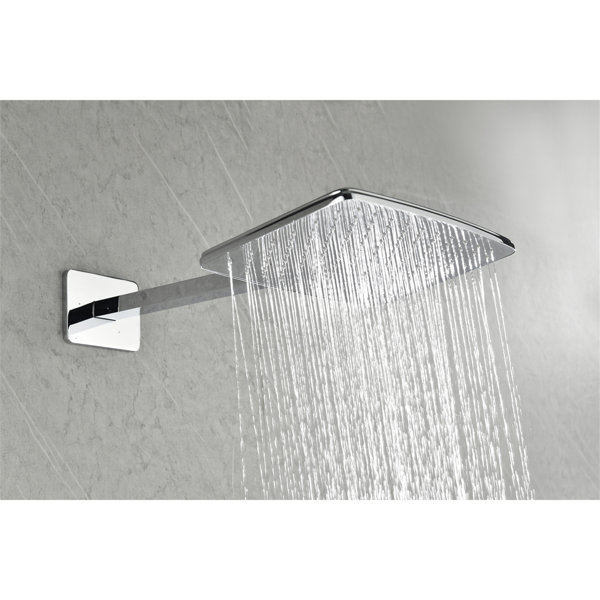 Tryimagine Shower System With Shower Head, Hand Shower, Slide Bar,, Shower Arm, Hose, Valve Trim ...